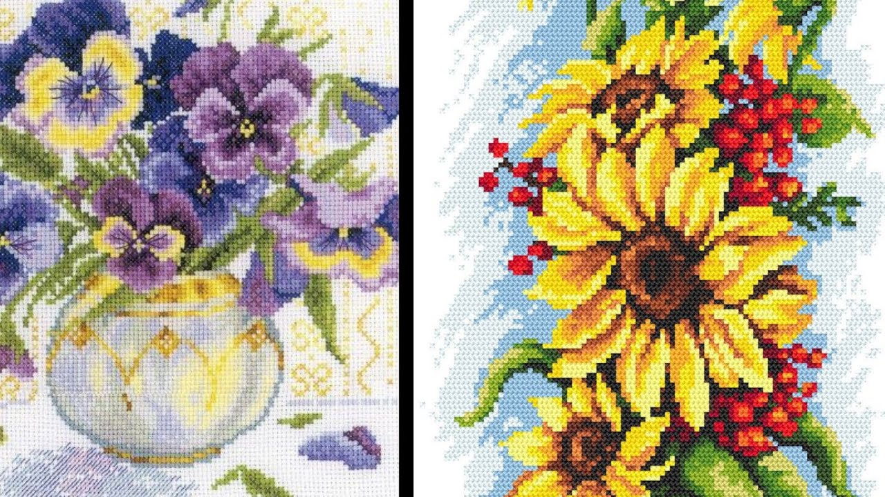 Elegant impressive upcoming cross stitch pattern of flowers 🌺🌹 designs ...