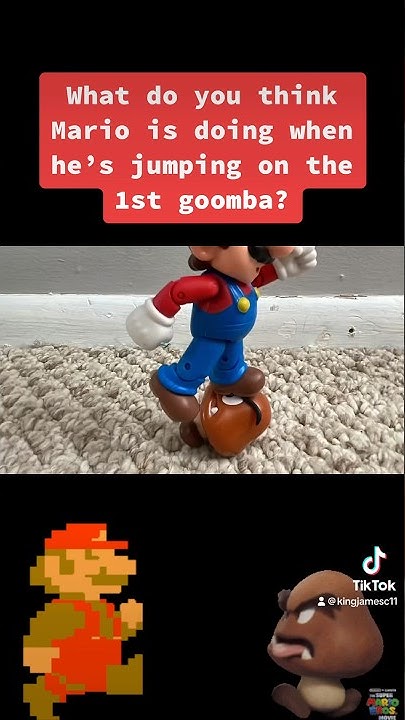 Mario Jumping On A Goomba Now On Tiktok Supermariobros Stopmotion Goomba Youtube
