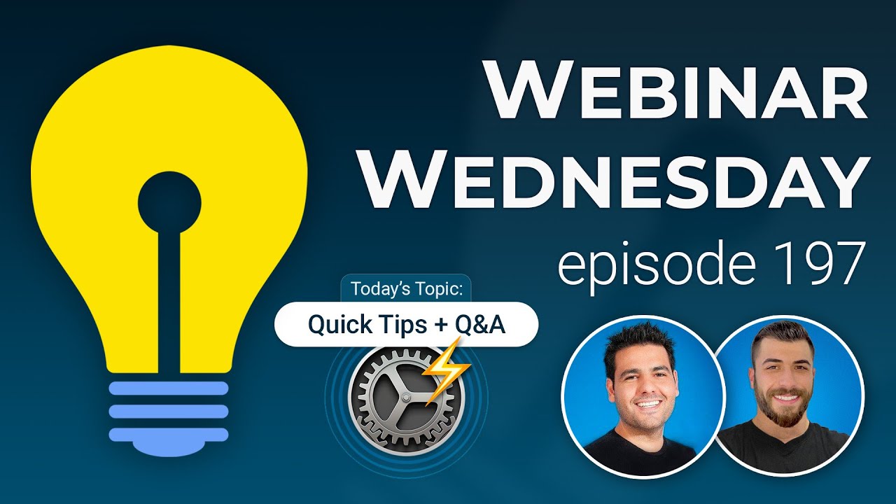 BD Quick Tips ⚡️⚙️ Membership Tips - Webinar Wednesday 197 - YouTube