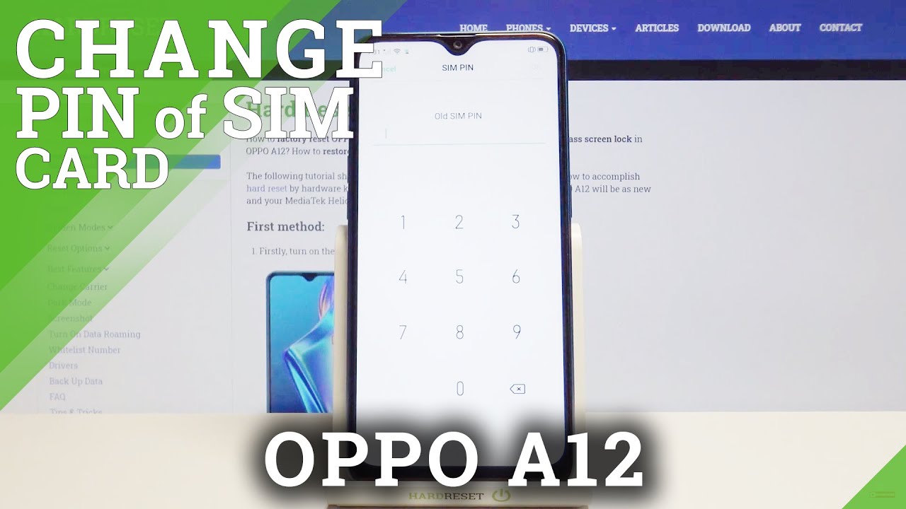 How to Edit SIM PIN Code in OPPO A12 – PIN Protection - YouTube