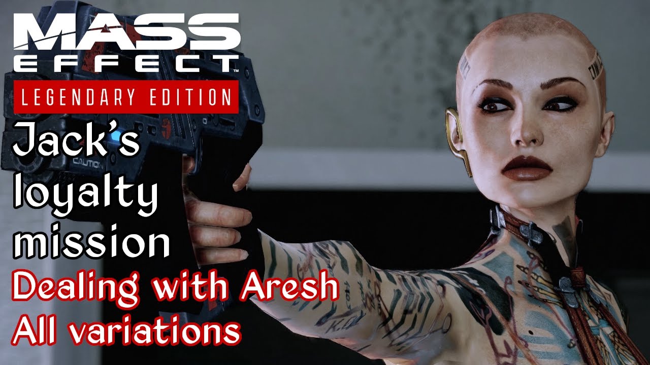 Mass Effect 2 - Jack: Subject Zero - Dealing with Aresh - All variations - YouTube