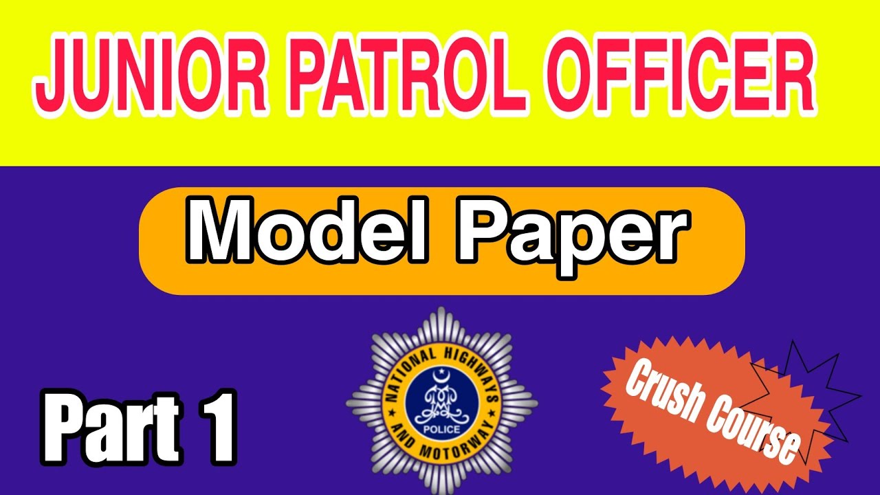 JUNIOR PATROL OFFICER BS 7 | Test preparation | NHMP | JPO - YouTube