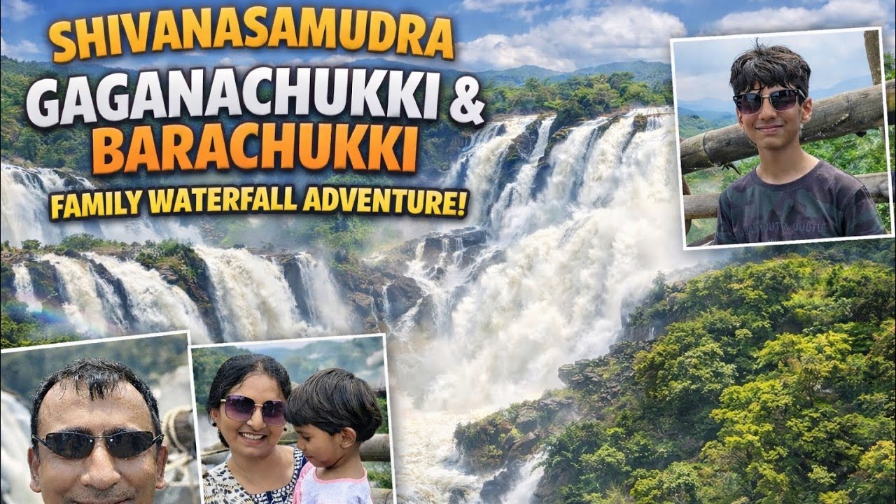 Shivanasamudram | Gaganachukki Barachukki Falls - YouTube