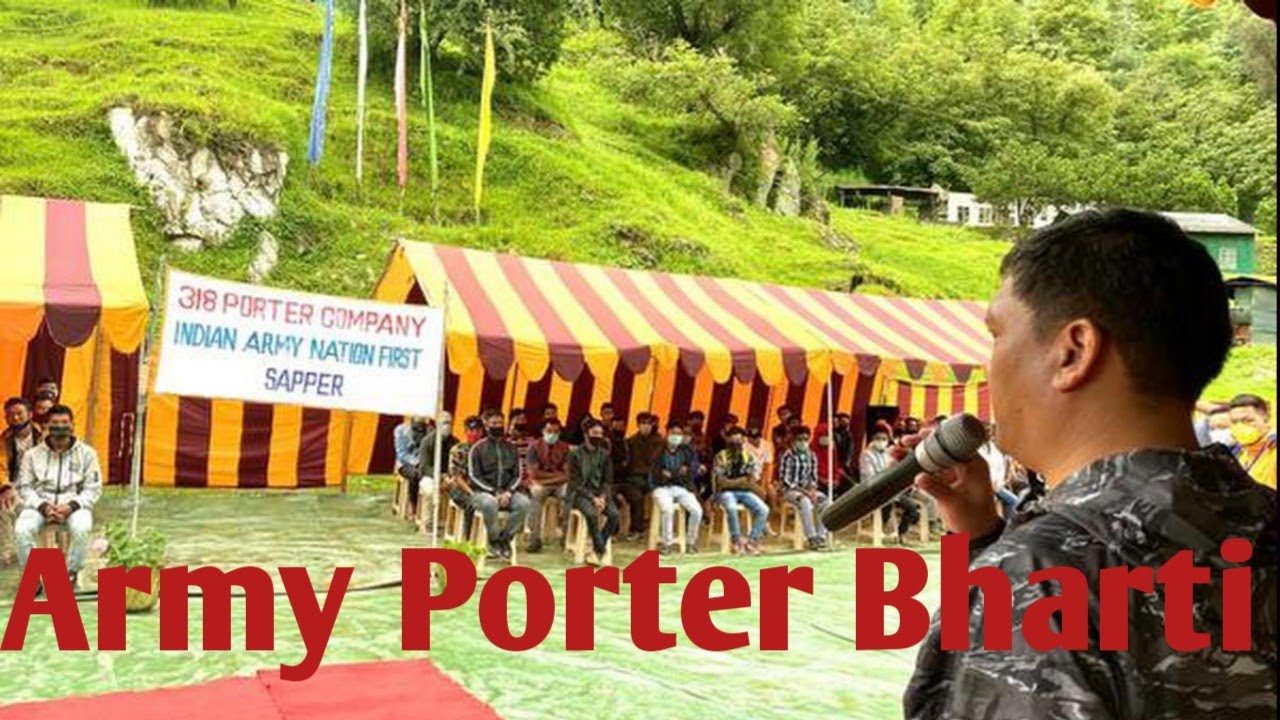 Indian Army Porter Bharti all india vacancies | Indian Porter ...