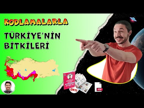 10.sınıf coğrafya TÜRKİYE BİTKİ ÖRTÜSÜ  haritası kodlamalarla 🌿 Tyt coğrafya 📂 PDF