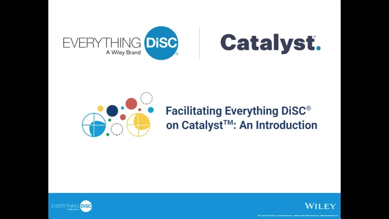 Facilitating Everything DiSC on Catalyst: An Introduction - YouTube