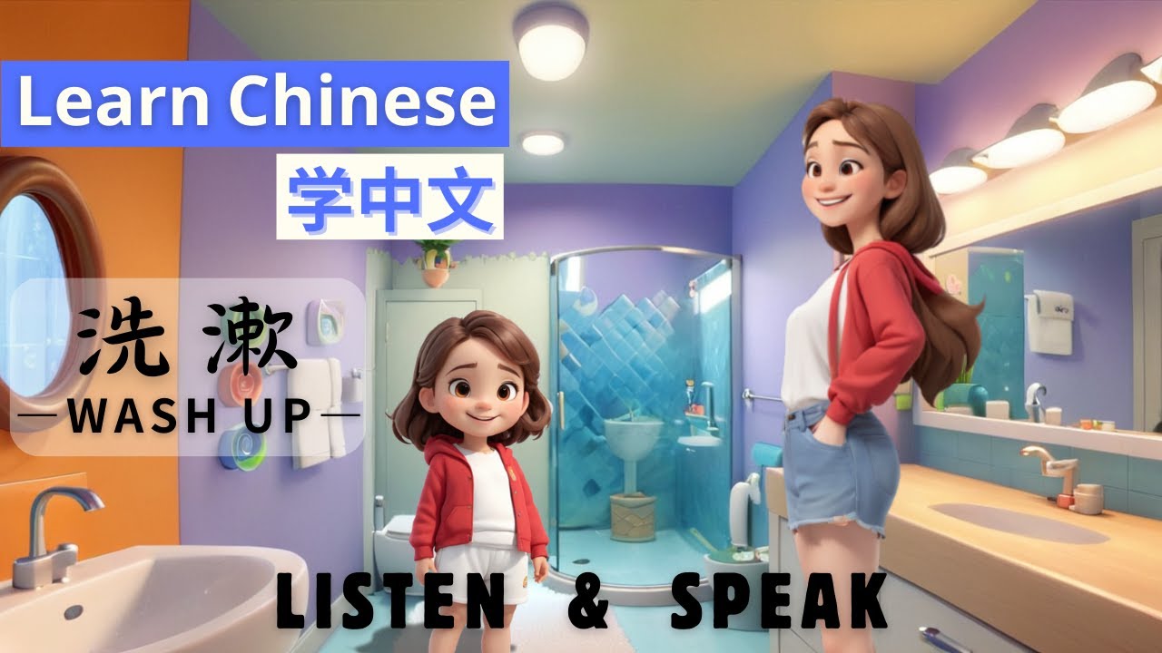 洗漱Wash Up|Learn Chinese through stories中文口语|Chinese Conversation ...