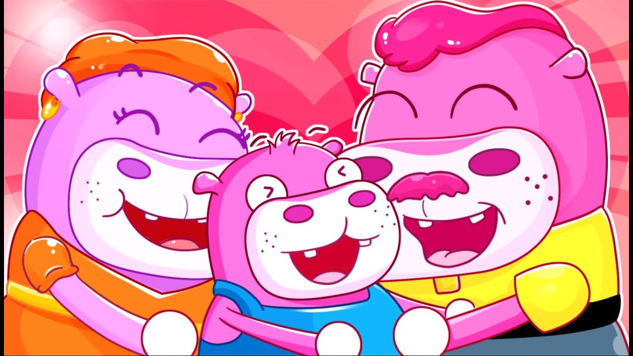Love As A Family | Hippo Buno Nursery Rhymes & Kids Songs - YouTube