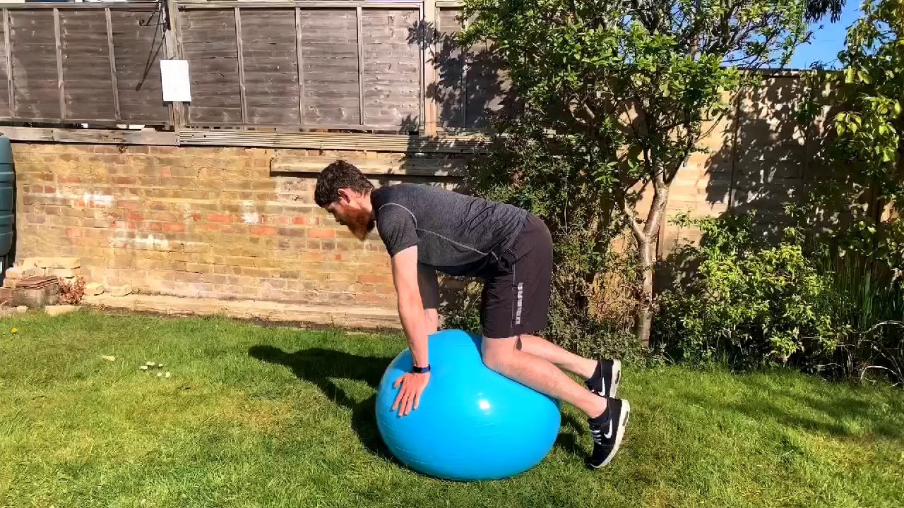 Basic swiss ball balance - YouTube