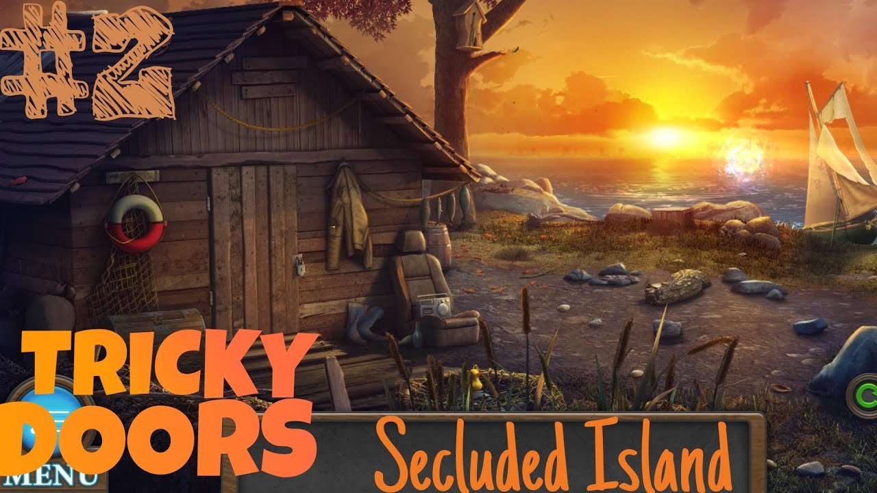 Tricky doors | Level 2 - Secluded island complete walkthrough - YouTube