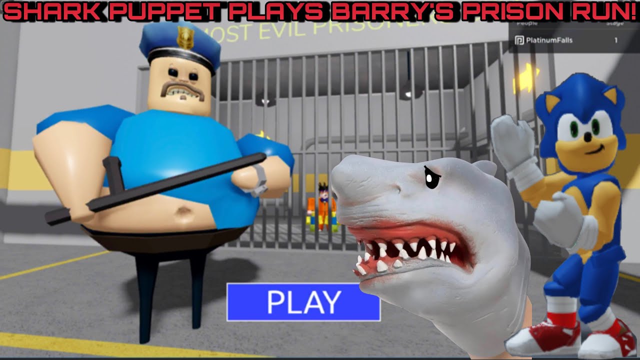 Shark Puppet Plays: BARRY'S PRISON RUN! VLOGMAS DAY #19 - YouTube