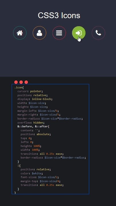 CSS fancy Icon buttons #coding #webdesign #ytshorts #shorts #youtubeshorts#trending #viralshort ...