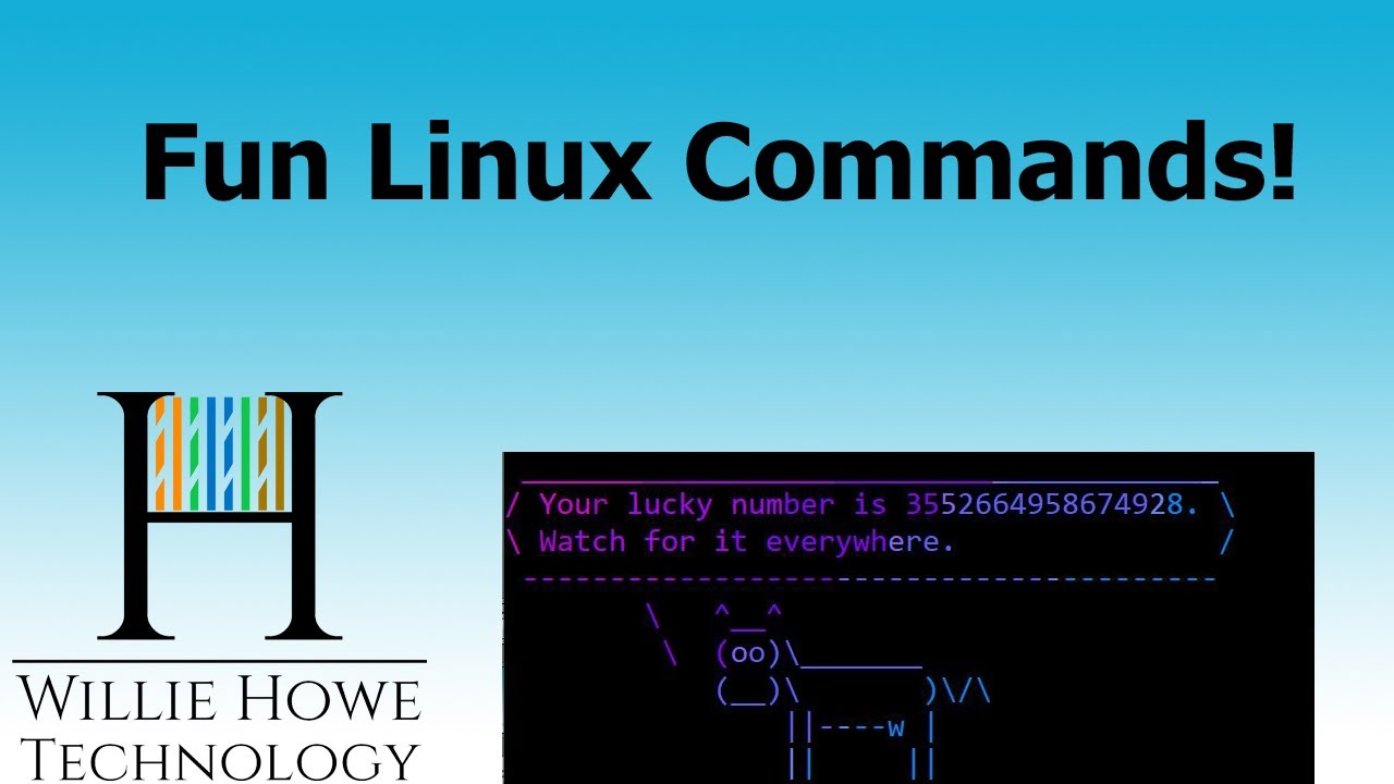 Fun Linux Commands To Get You Using The Command Line Youtube