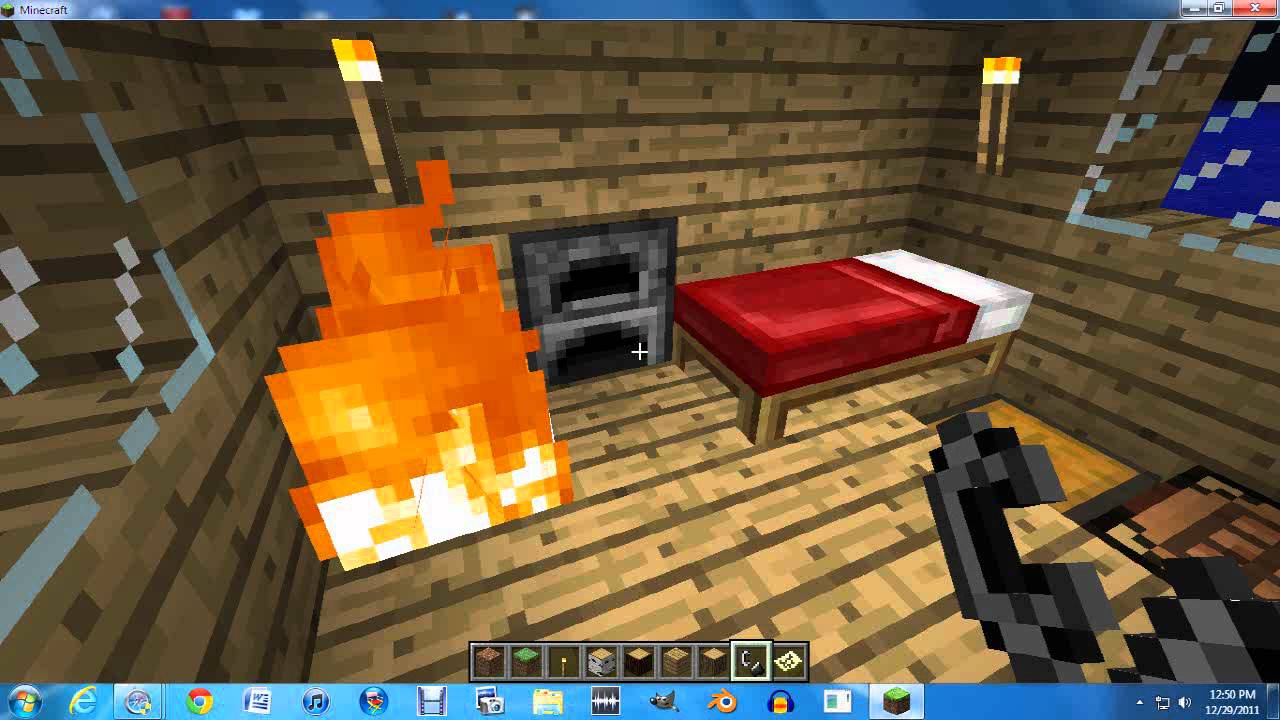 Fireproof minecraft House - YouTube