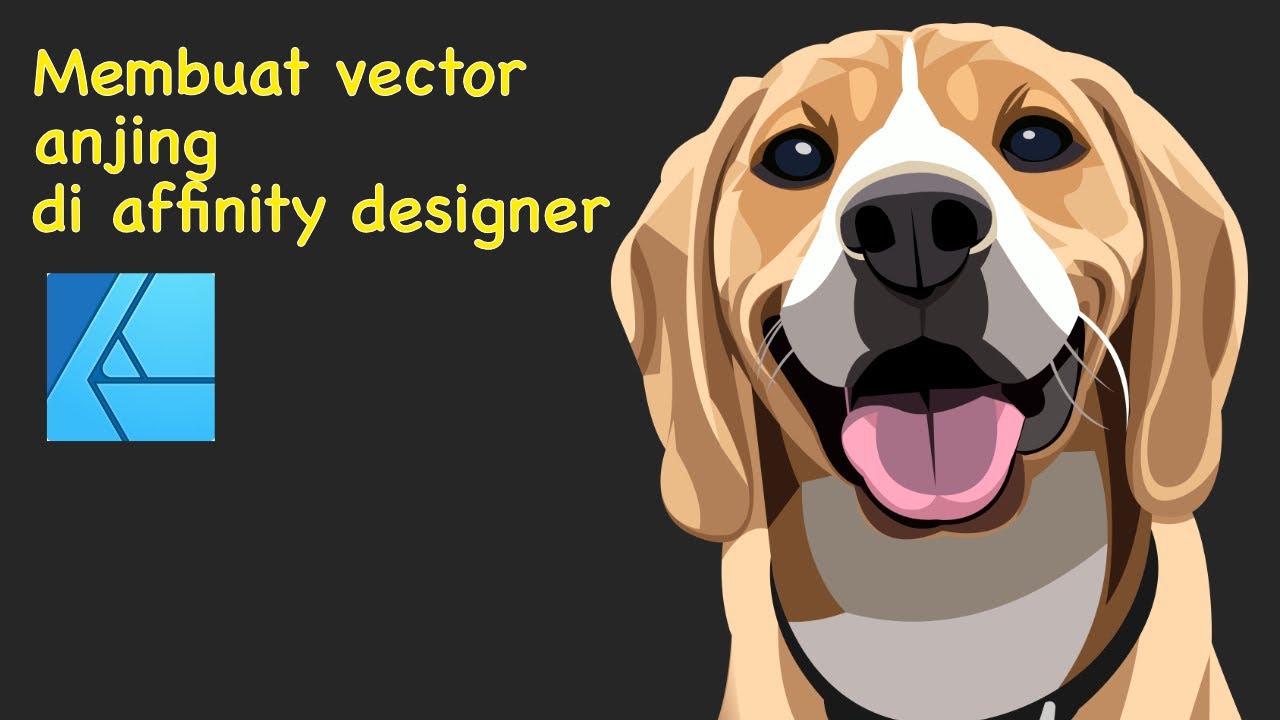 Membuat vector Anjing di Affinity Designer iPad - YouTube