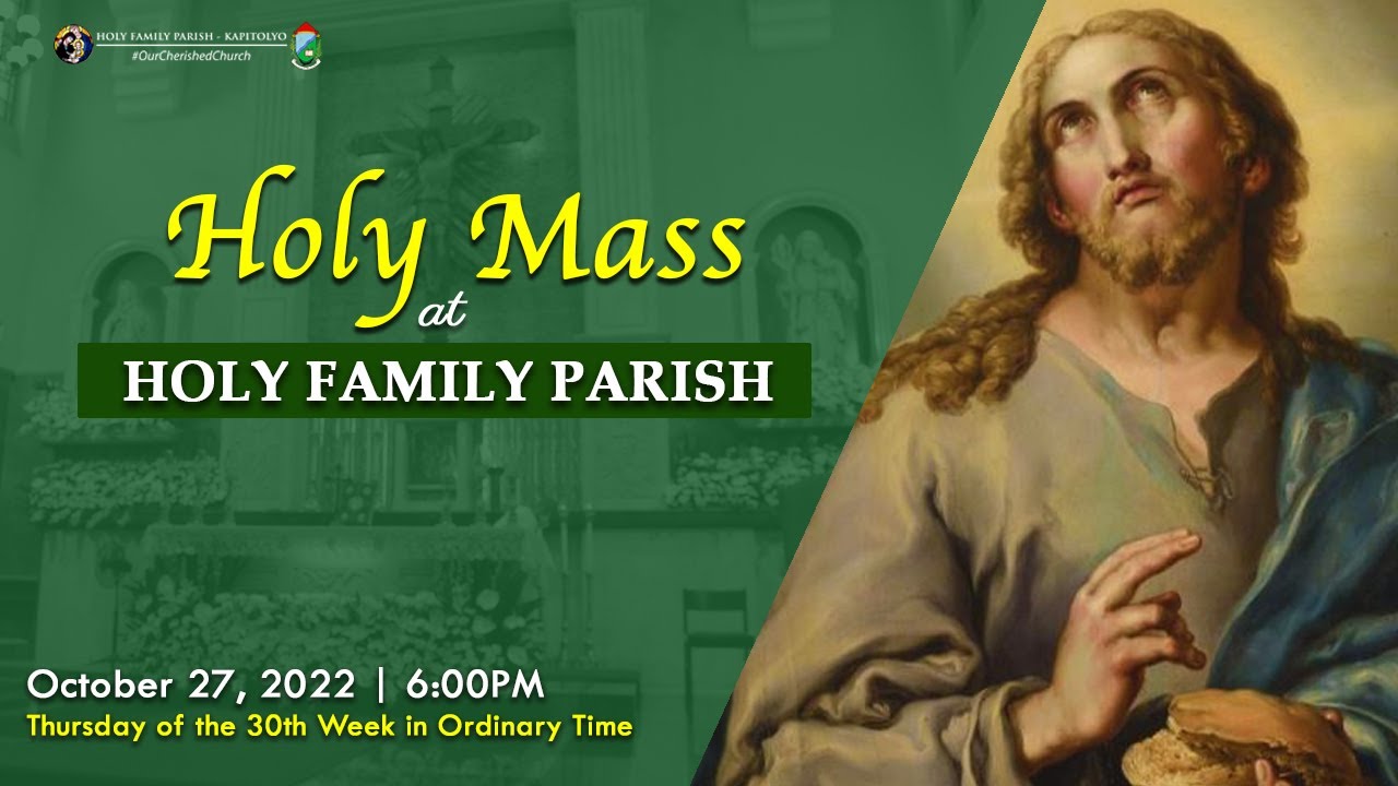 LIVE: Thursday of the 30th Week in Ordinary TIme - YouTube