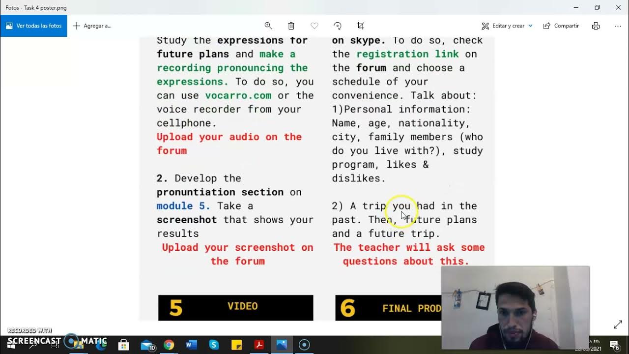 TASK 4: SPEAKING EXPLANATION - YouTube