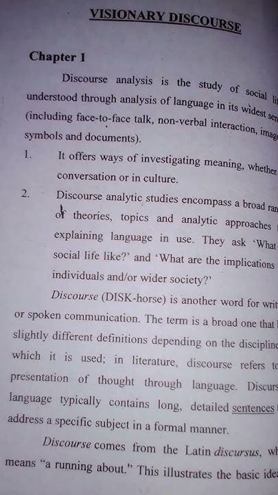 discourse analysis - YouTube