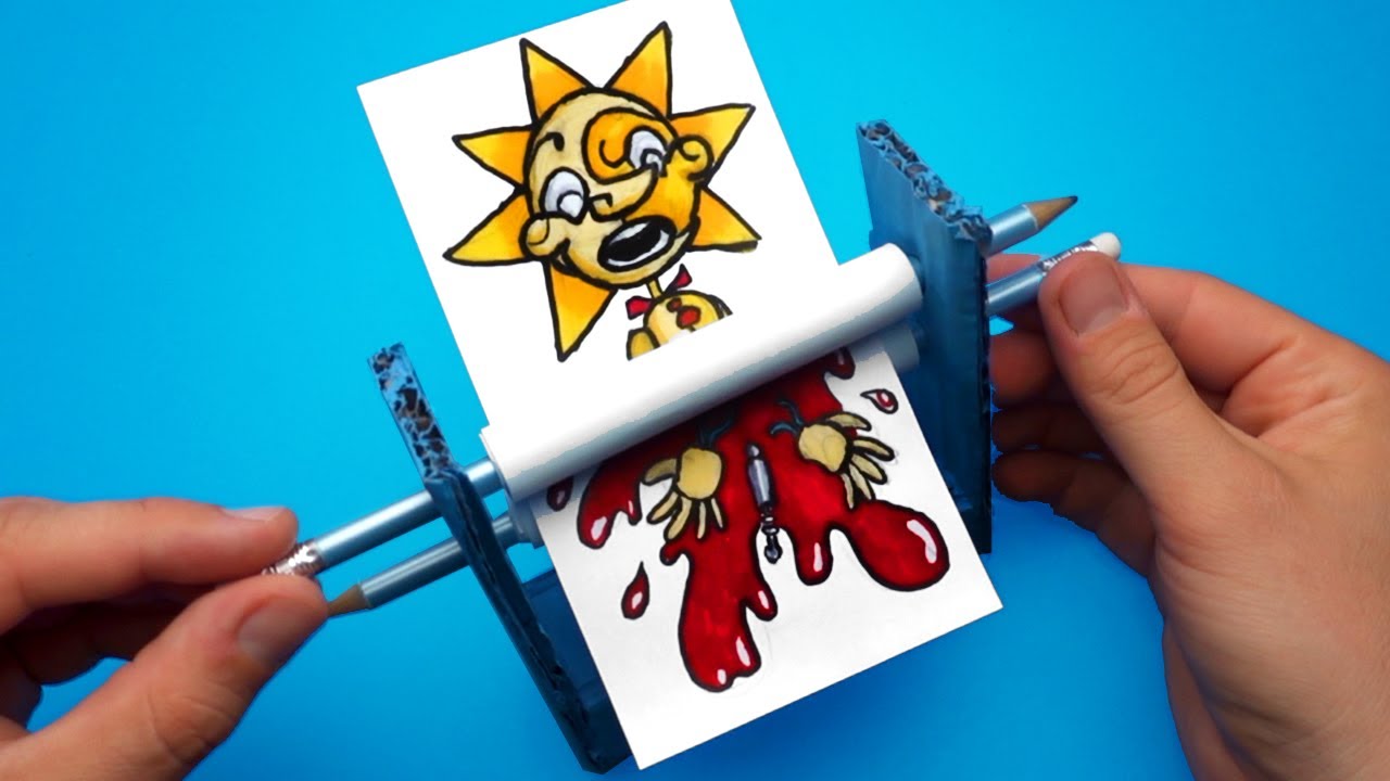 5 SUNDROP FNAF SECURITY BREACH ARTS & PAPER CRAFTS TO TRY - YouTube