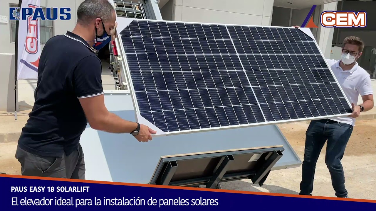 PAUS EASY SOLAR LIFT - elevador paneles solares - YouTube