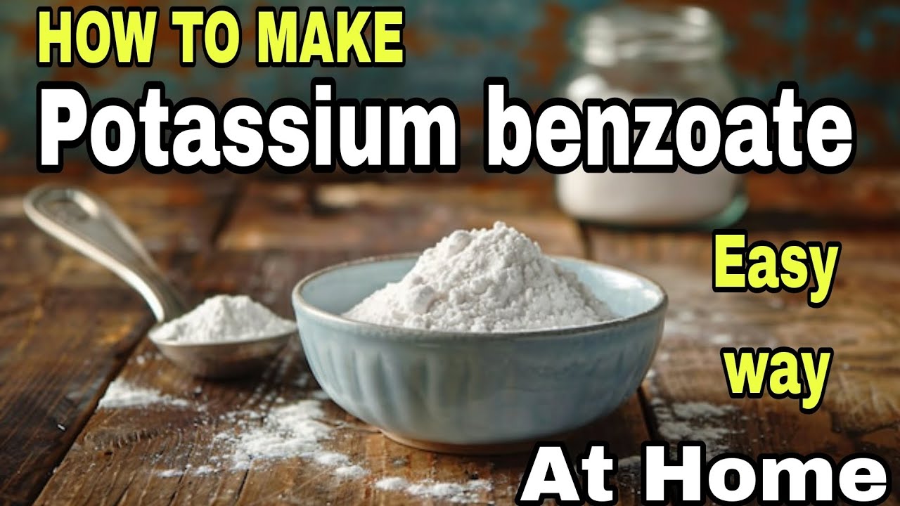 How to make potassium benzoate | Potassium benzoate making - YouTube