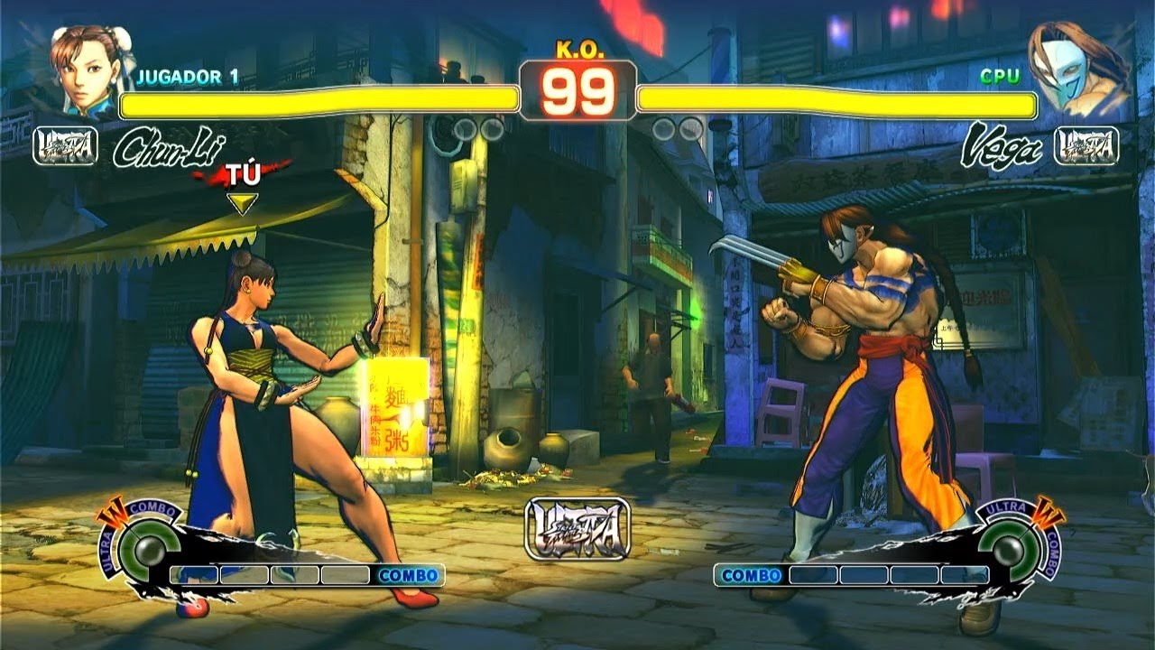 CHUN LI VS VEGA - STREET FIGHTER IV - YouTube