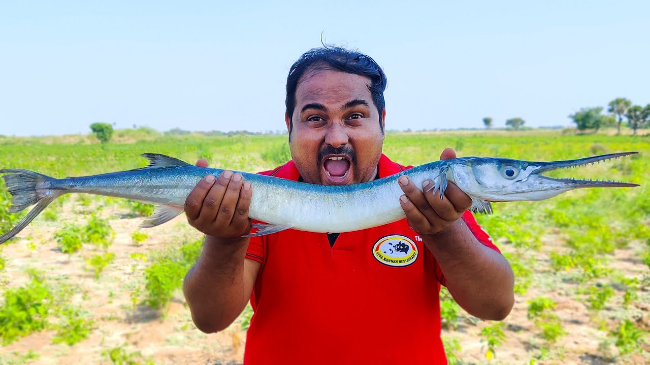 FISH PAKODA | Garfish Pakoda Recipe Cooking In Village | World Food ...