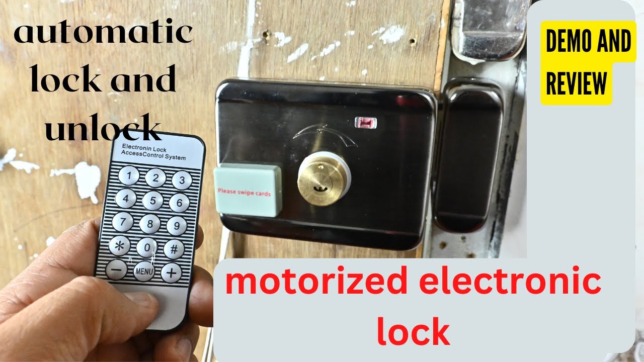 motorized lock unbox and demo !! super smart electronic door lock ...