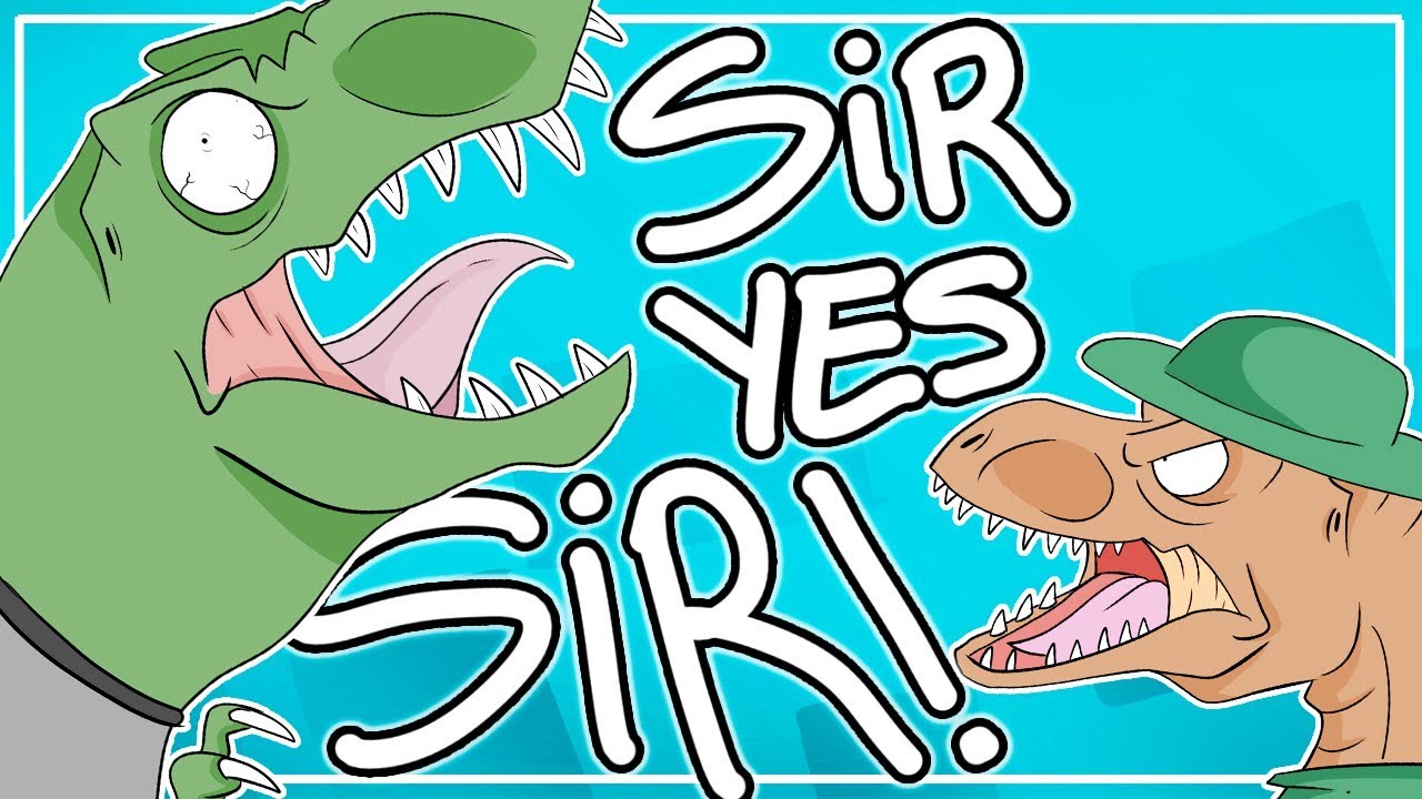 SIR YES SIR ! - JURASSIC WORLD ANIMATION MEME | T-Rex And Velociraptor ...