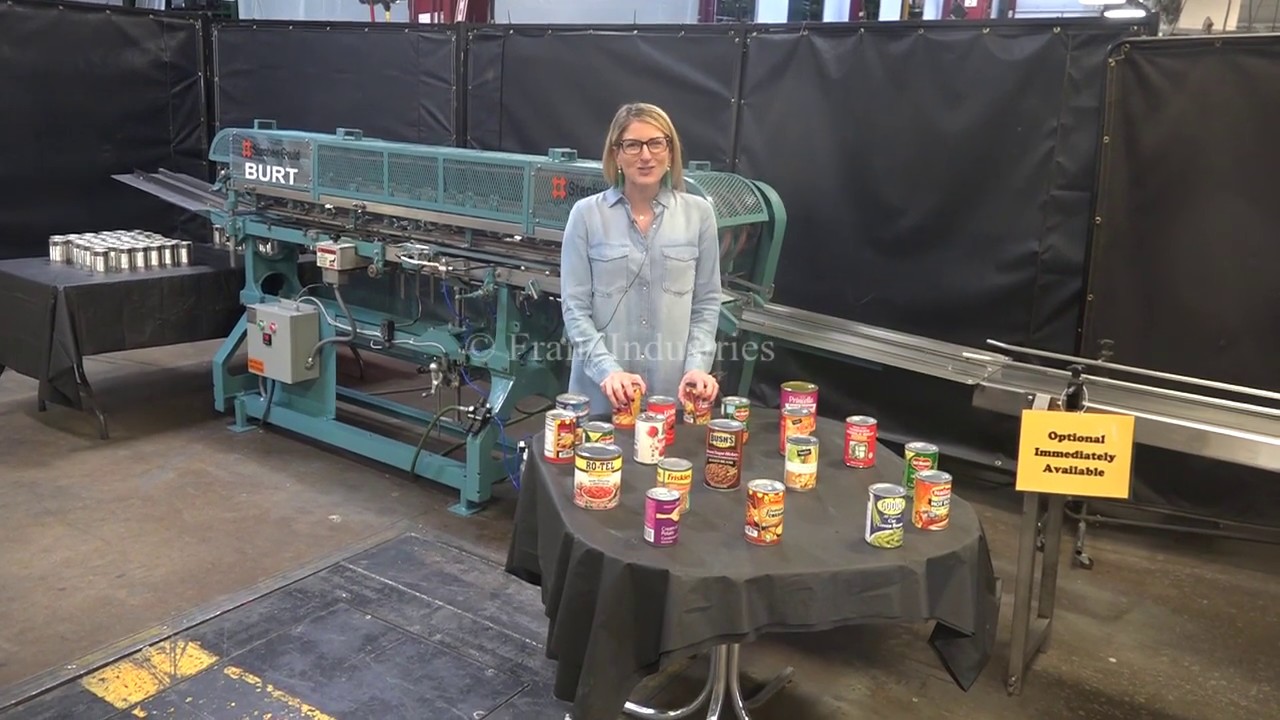 Mateer Burt AU404 automatic, roll thru, hot glue, wrap labeler - YouTube