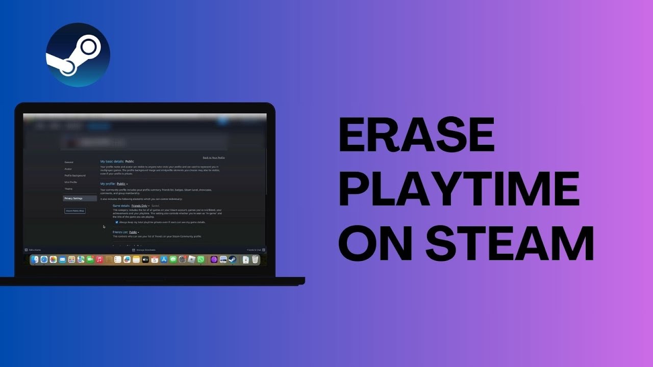 How to Erase Playtime on Steam - YouTube