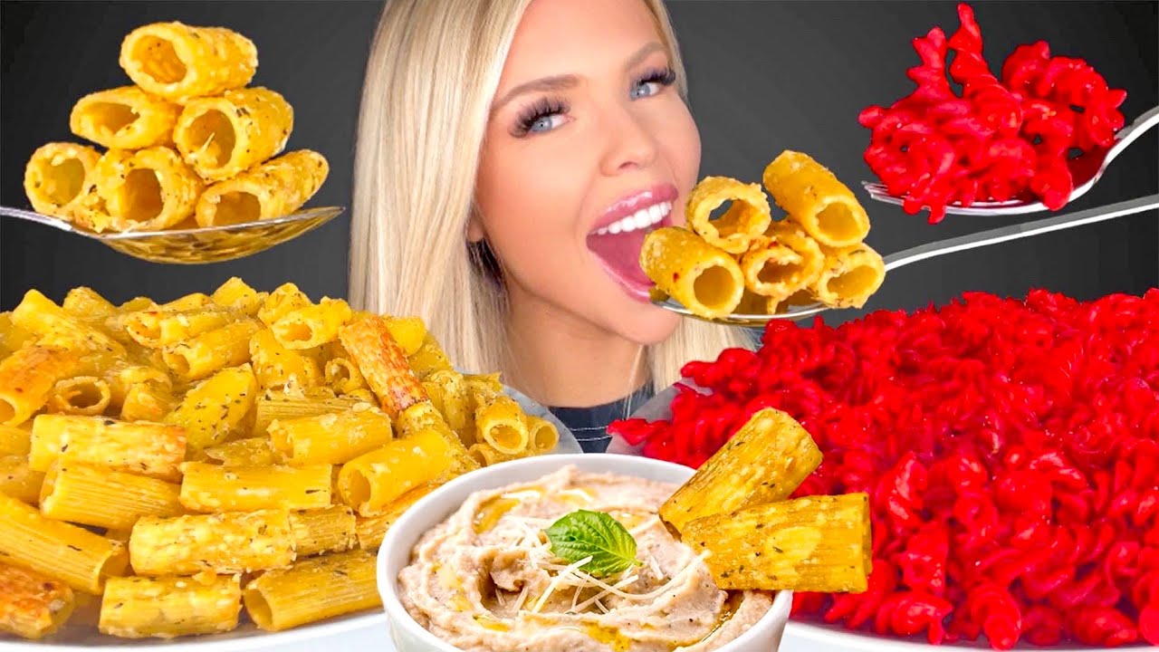 Asmr Pasta Chips Air Fryer Recipe Eating Sounds Hot Cheetos Tiktok