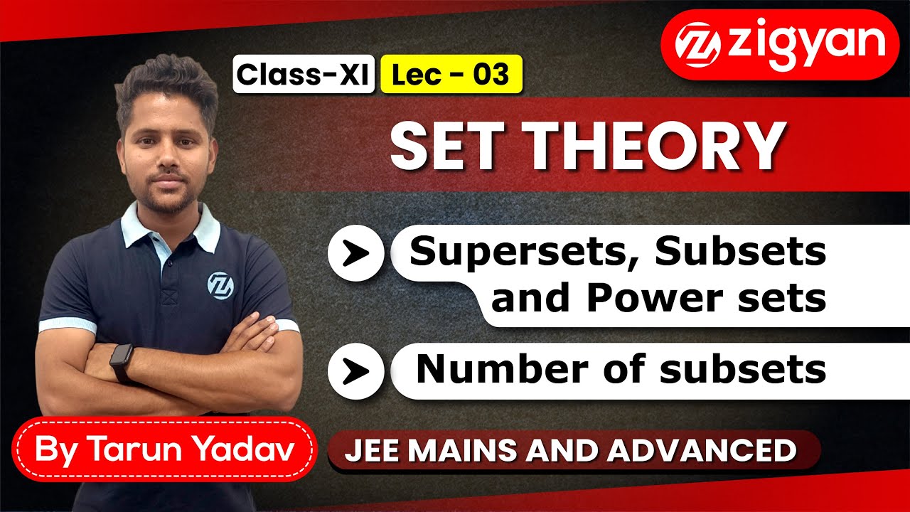 Subsets And Supersets Number Of Subsets Lec 03 Class 11th Jee Main Jee Advanced