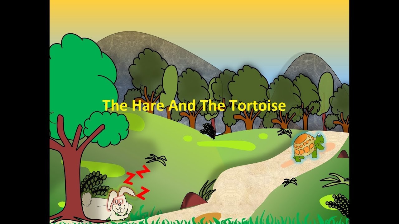 English stories for kids | The Hare And The Tortoise 🐇🐢| Slow but ...