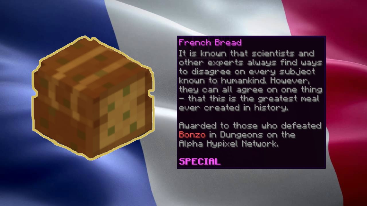 i obtained le french bread in hypixel skyblock. - YouTube
