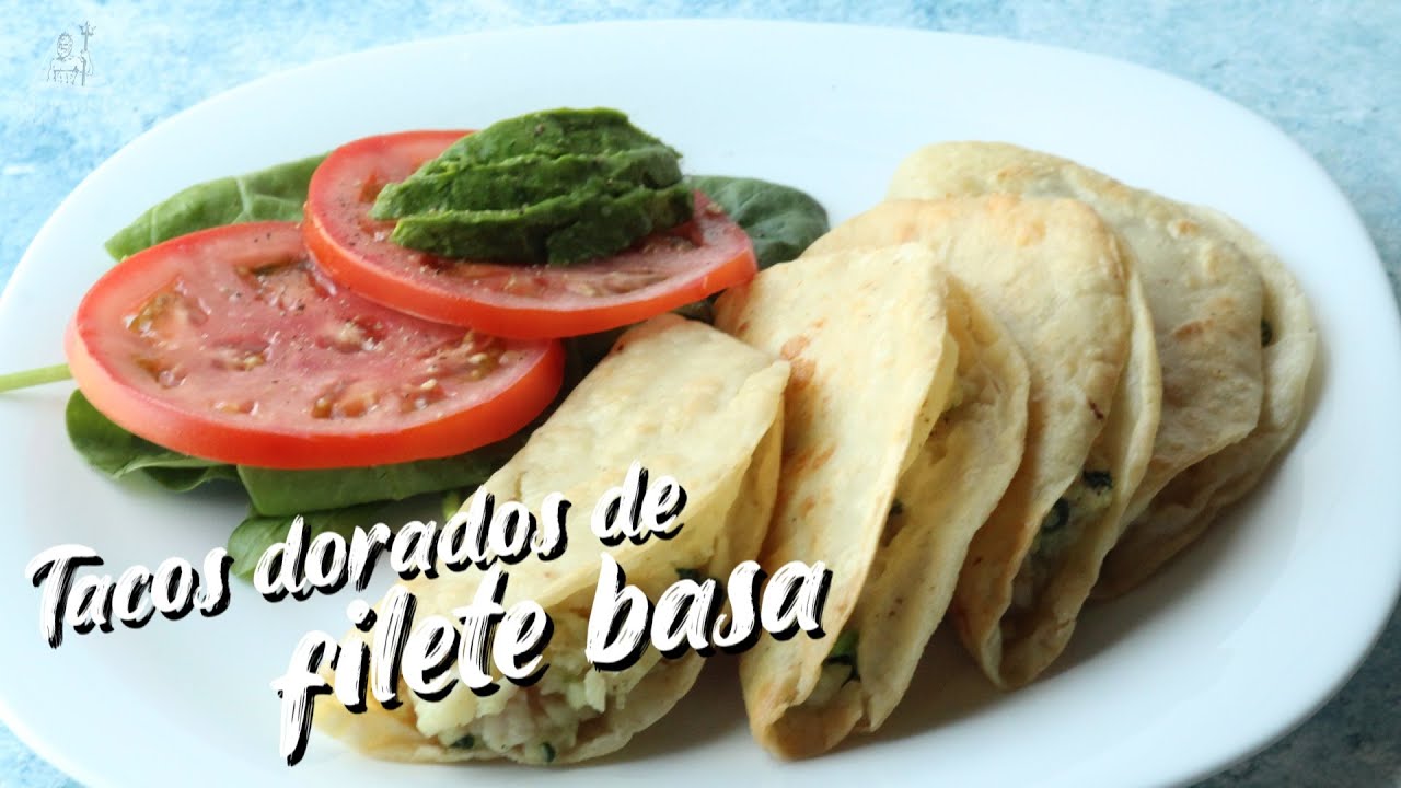Tacos dorados de filete basa - YouTube