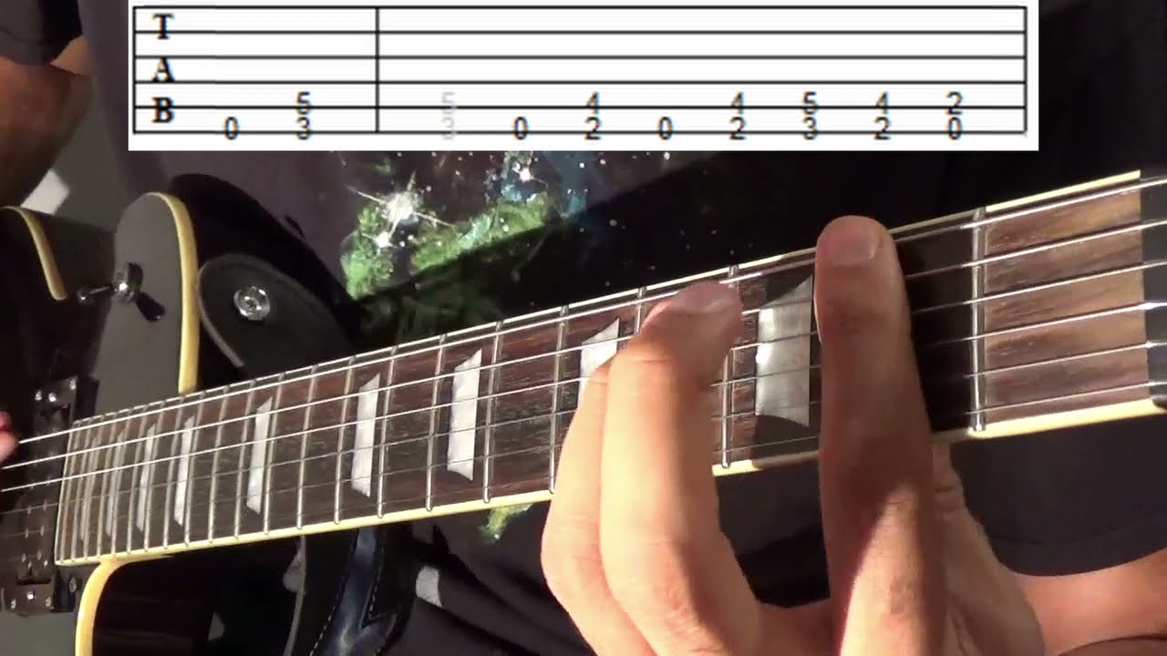 Metallica Enter Sandman Riffs +TAB Guitar Lesson - YouTube