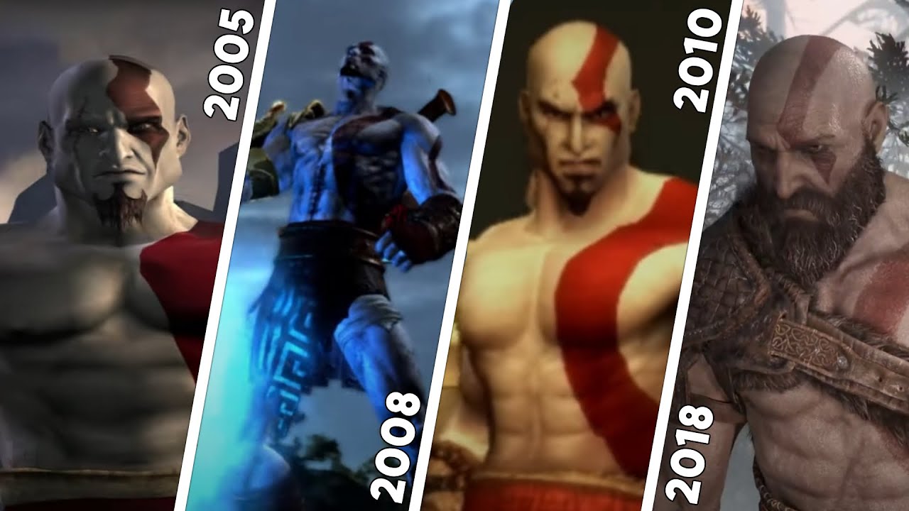 EVOLUTION de KRATOS dans GOD OF WAR (2005-2025) - YouTube