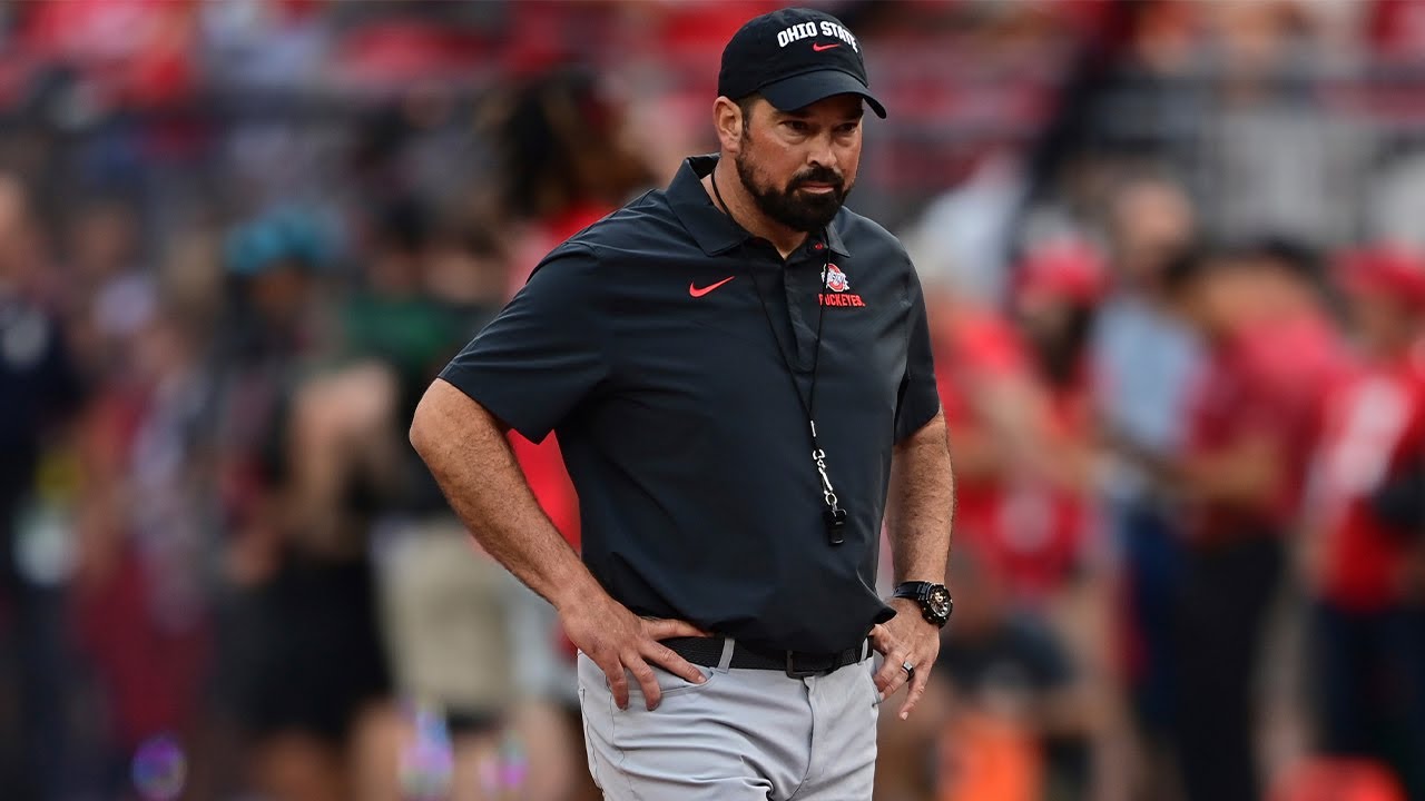 Ryan Day reacts to Ohio State's first spring football scrimmage - YouTube