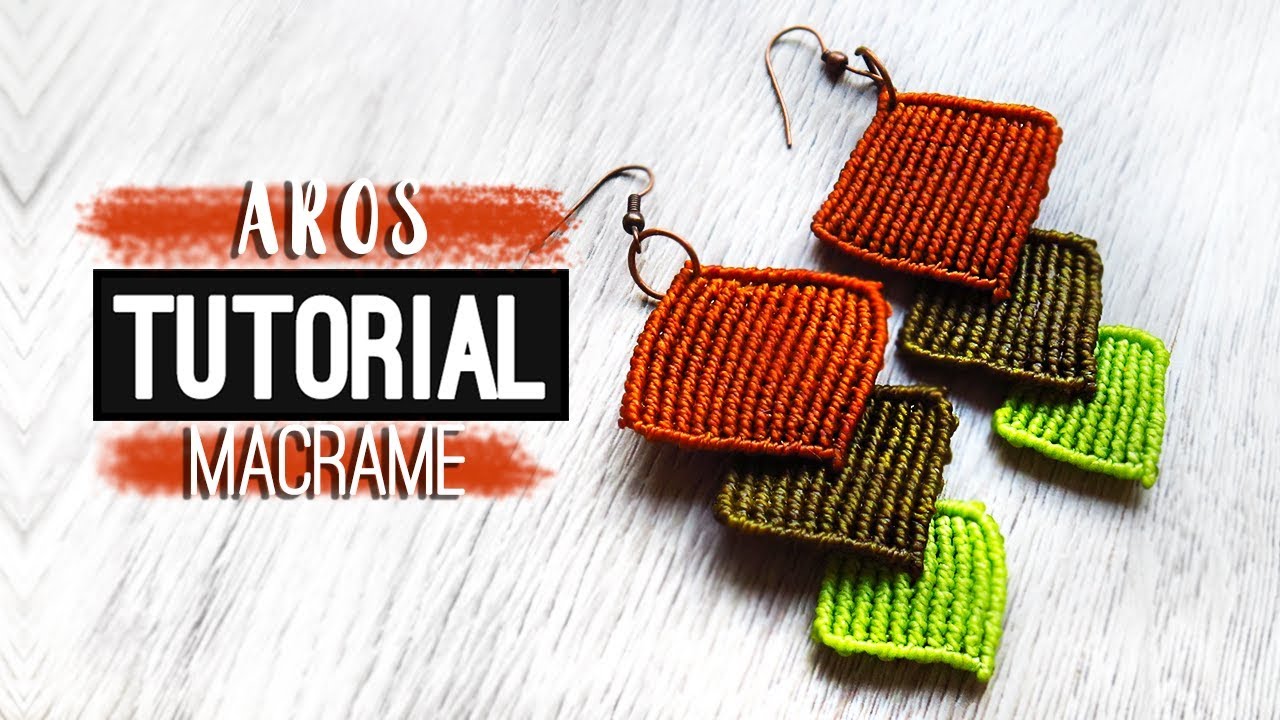 Aros Cascada » 🍃 tutorial | como hacer aros de hilo | diy Earrings #162 ...