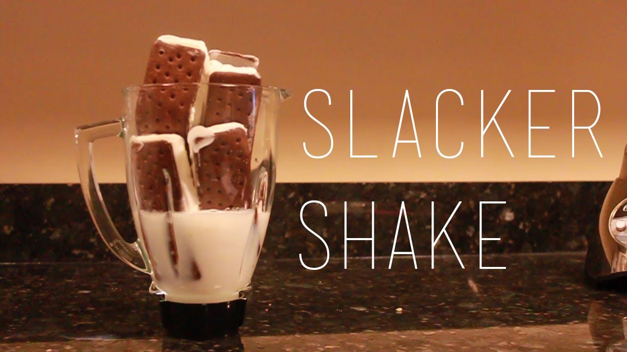 ICE CREAM SANDWICH MILKSHAKE? (Slacker Shake vlog) - YouTube