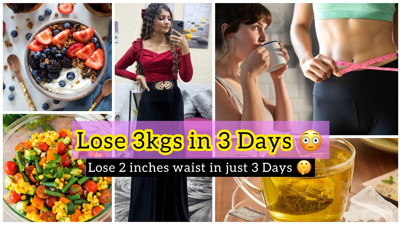 Lose 3kgs In 3 Days Weight Loss Challenge | 3 Day Diet Plan | - YouTube