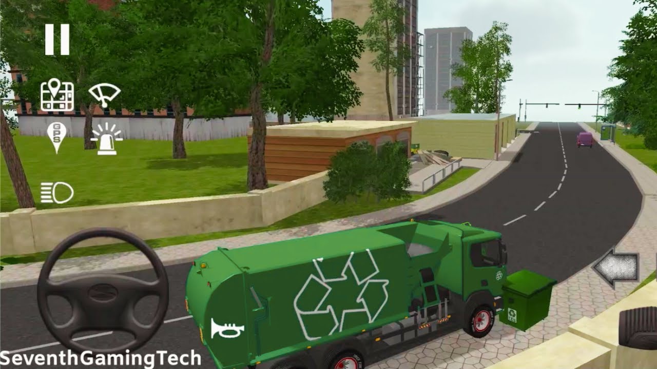 Urban City Green Waste MGMT 🚛🚛🚛🚛 Trash Truck Simulator Mobile Gameplay ...
