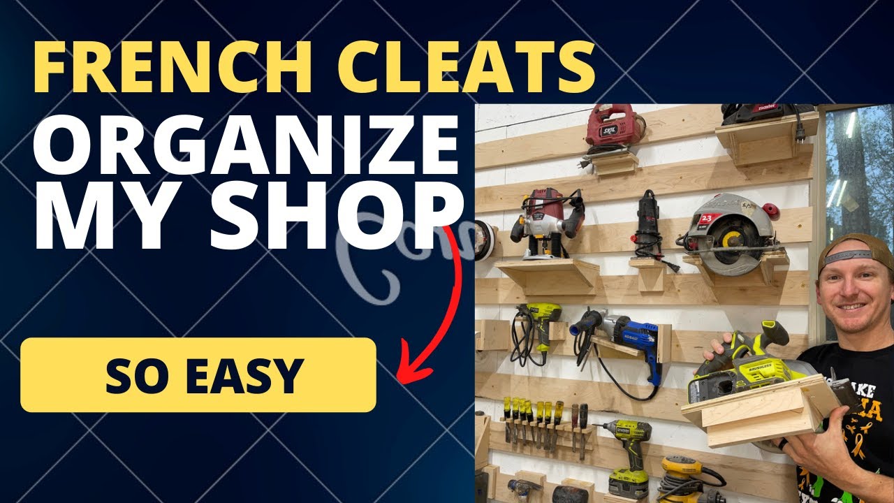 Building a French Cleat Wall to Organize my Wood Shop - YouTube