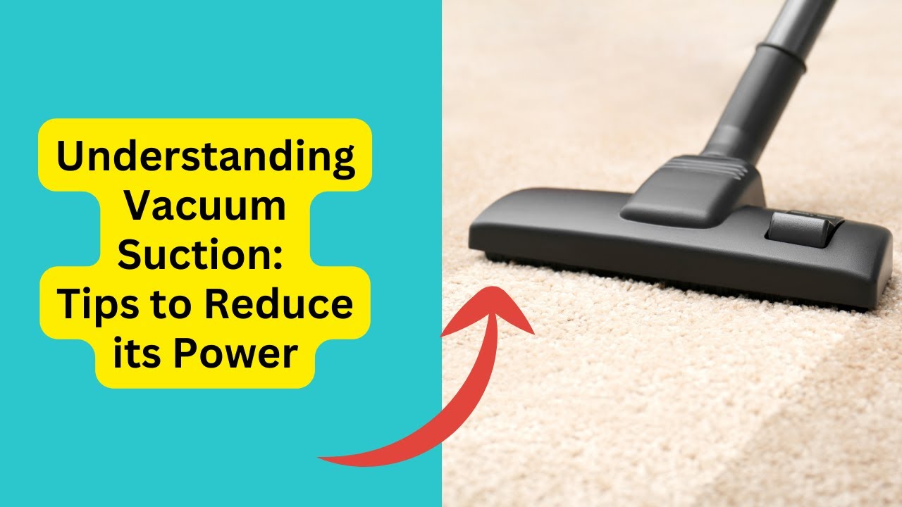 Understanding Vacuum Cleaner Suction: Tips to Reduce its Power - YouTube