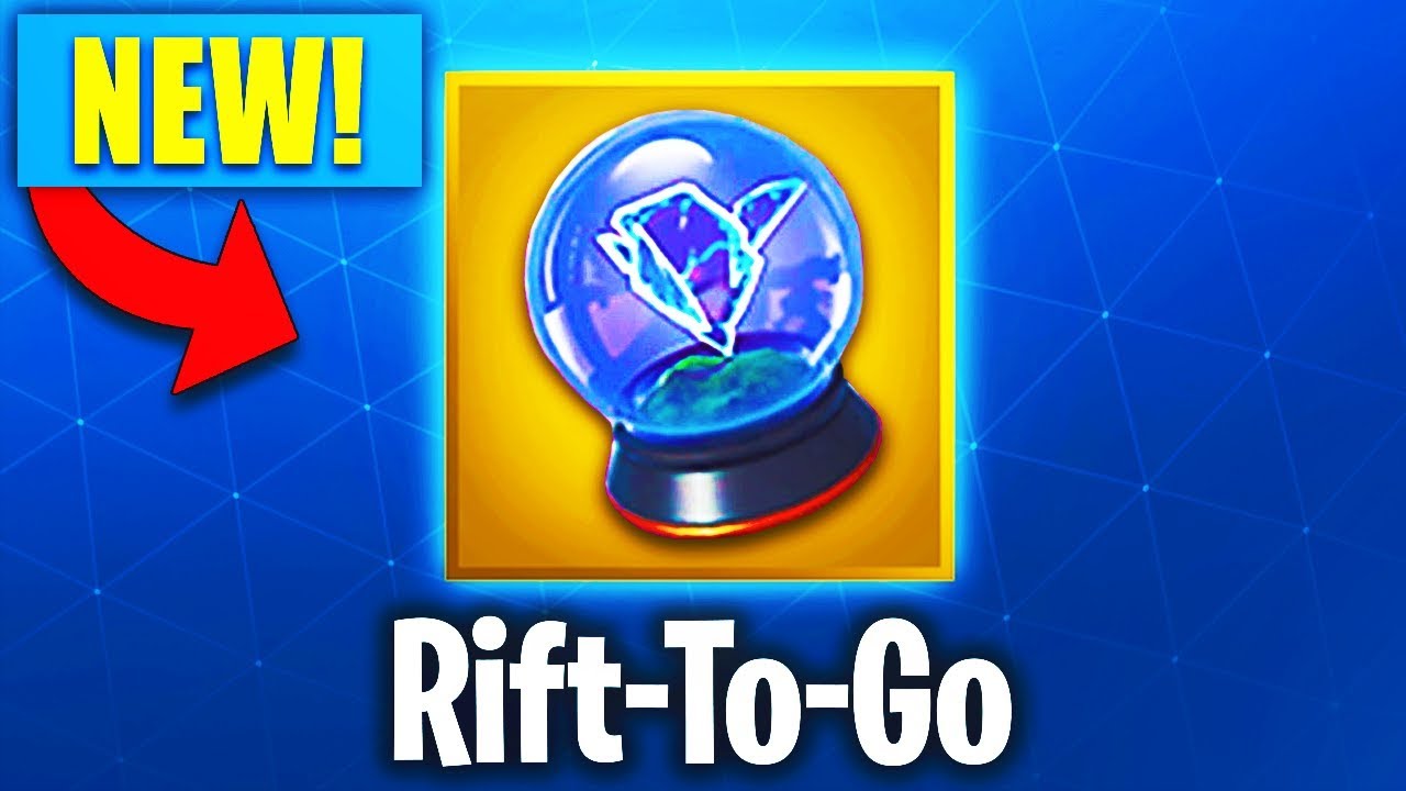 FORTNITE NEW "RIFT-TO-GO" ITEM CONFIRMED! (Fortnite Battle Royale ...