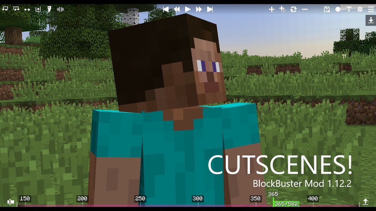 BLOCKBUSTER MOD HOW TO DO IN GAME CUTSCENES MINECRAFT 1.12.2 - YouTube