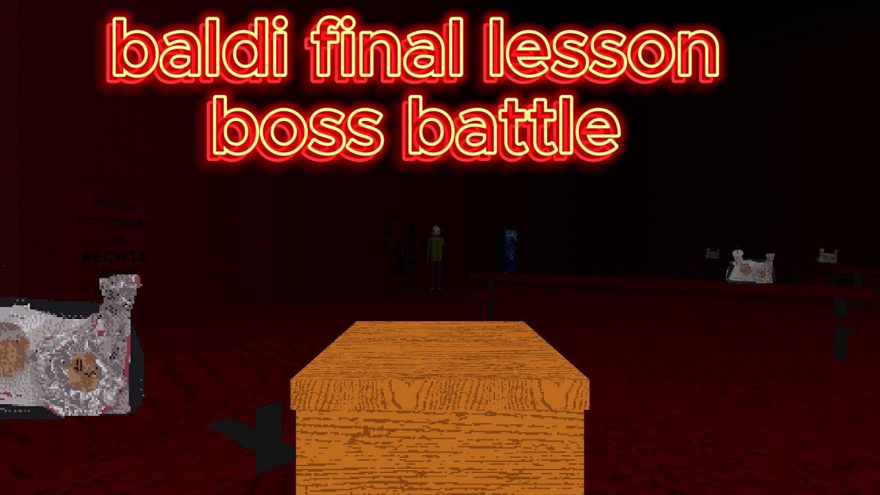 baldis final lesson boss battle - YouTube