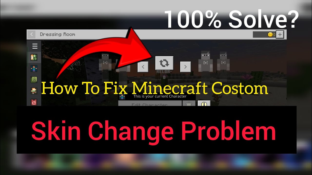 How To Fix Minecraft PE Custom Skin Error Problem 1.21+ || (Don't Miss ...