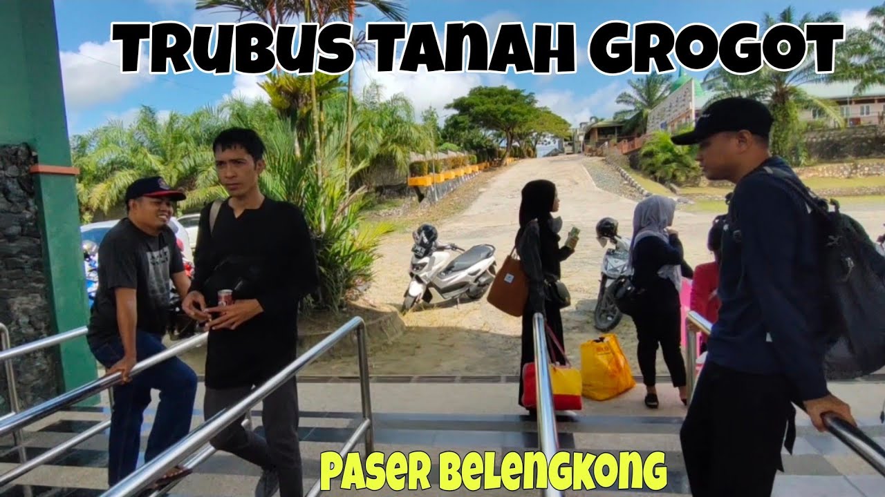 Perjalanan menuju ke kolam renang Trubus Tanah Grogot - YouTube